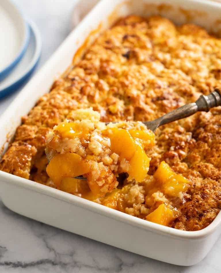 Easy Peach Cobbler Recipe With Fresh Or Canned Peaches – Stretch Recipes